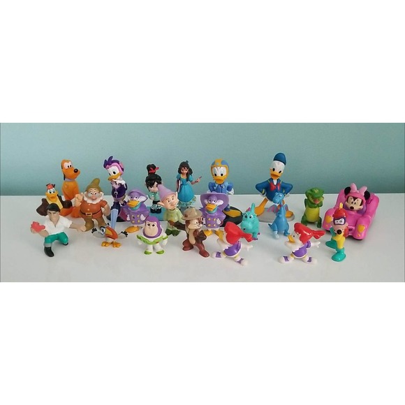 Disney | Toys | Lot Of 22 Disney Character Vinyl Pvc Toy Figures ...